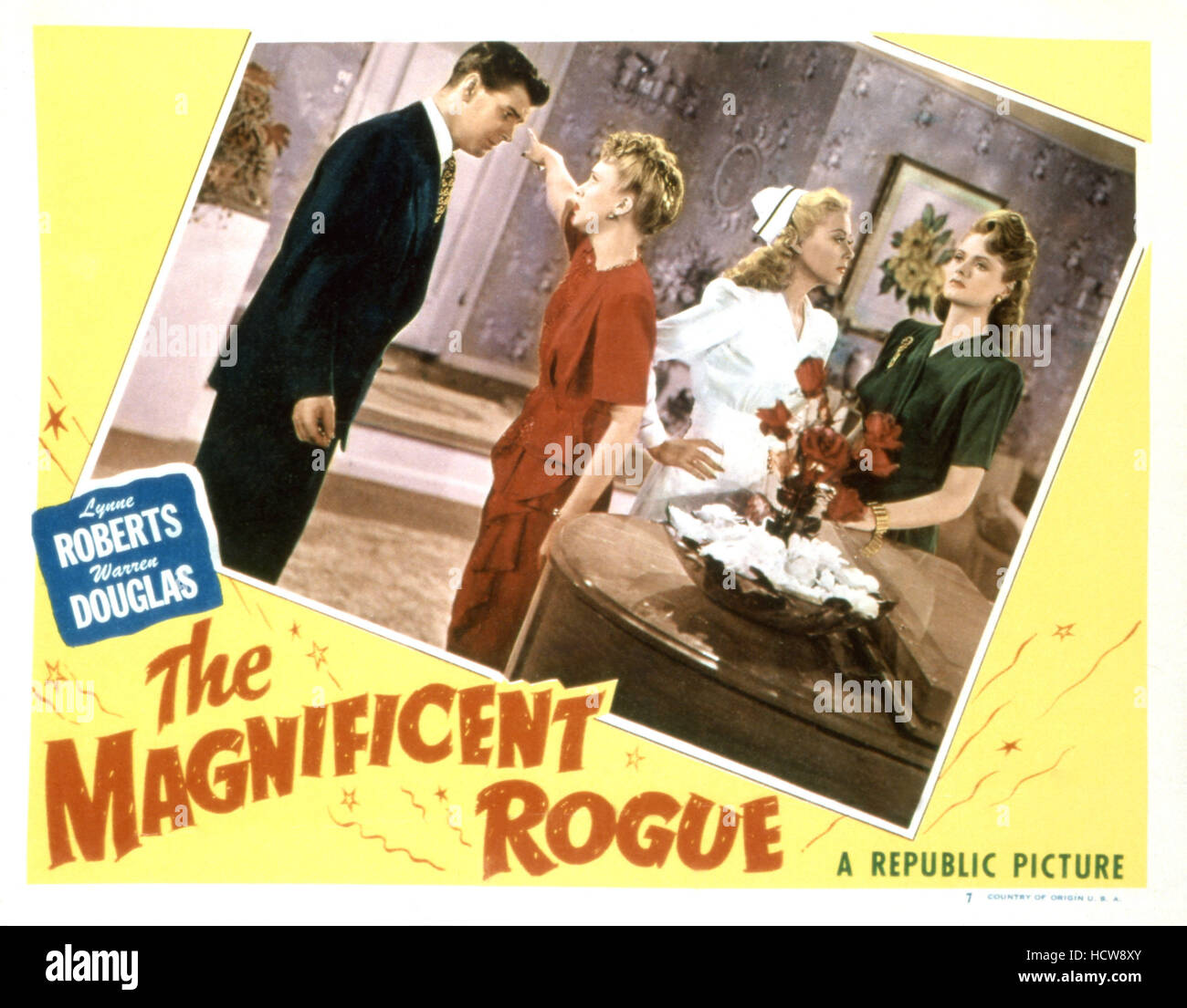 THE MAGNIFICENT ROGUE, Warren Douglas, Lynne Roberts, Adele Mara ...