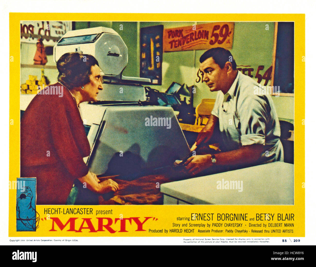 MARTY, Minerva Urecal, Ernest Borgnine, 1955 Stock Photo - Alamy