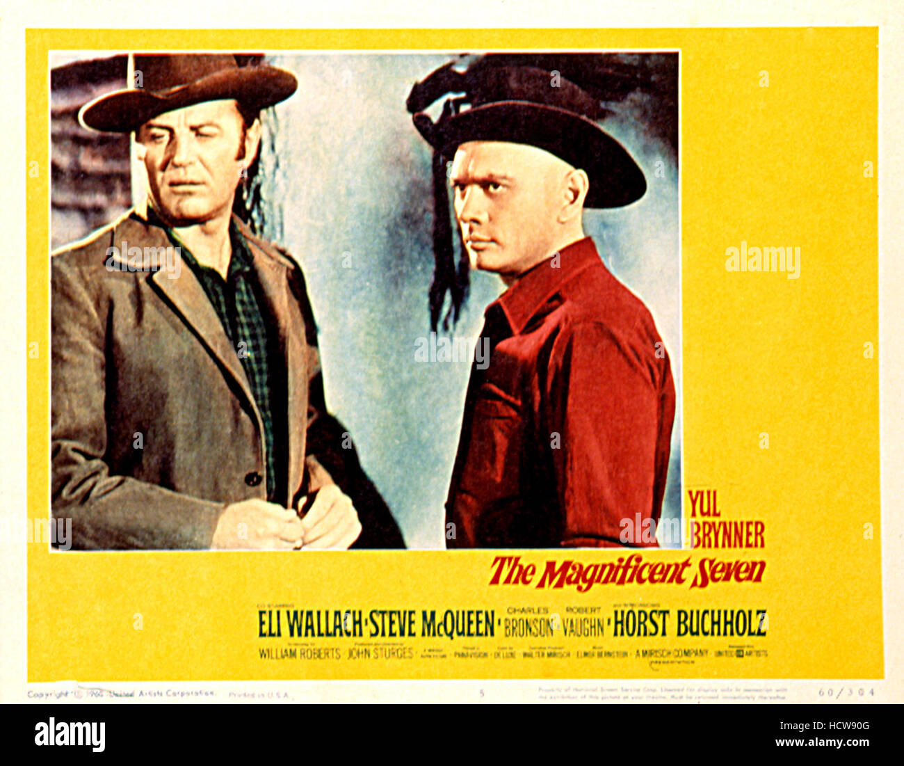 THE MAGNIFICENT SEVEN, Brad Dexter, Steve McQueen, 1960 Stock Photo - Alamy