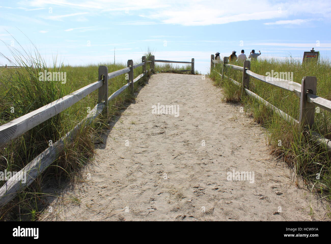 Sandy road down the Beach in Atlanta Stock Photo - Alamy