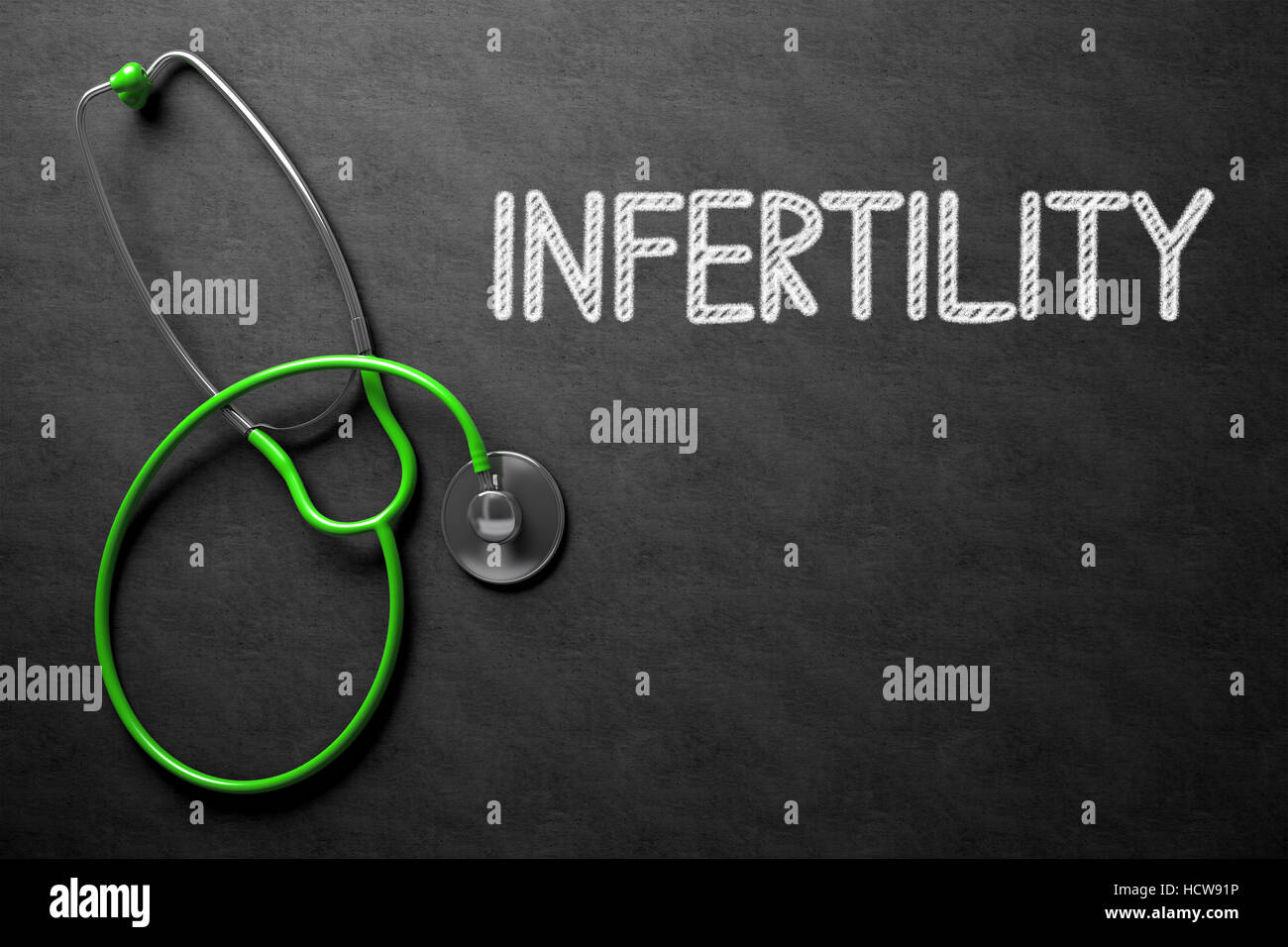 Medical Concept: Black Chalkboard with Infertility. Medical Concept ...