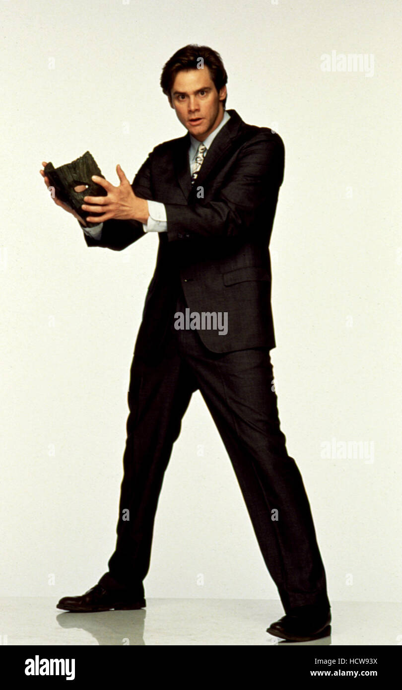 THE MASK, Jim Carrey, 1994, holding the mask. ©New Line Cinema ...