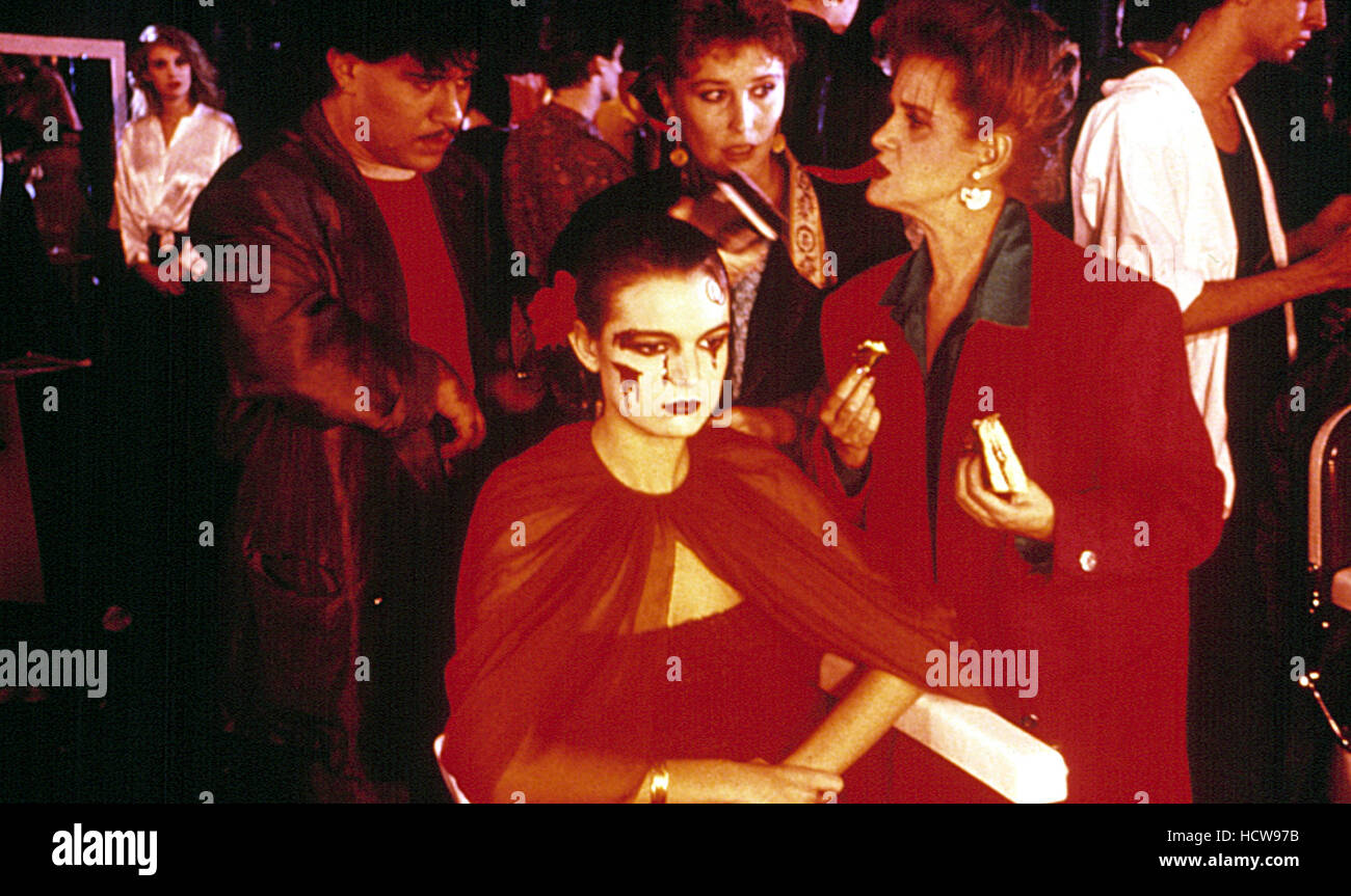 MATADOR, seated: Eva Cobo, standing: writer/director Pedro Almodovar ...