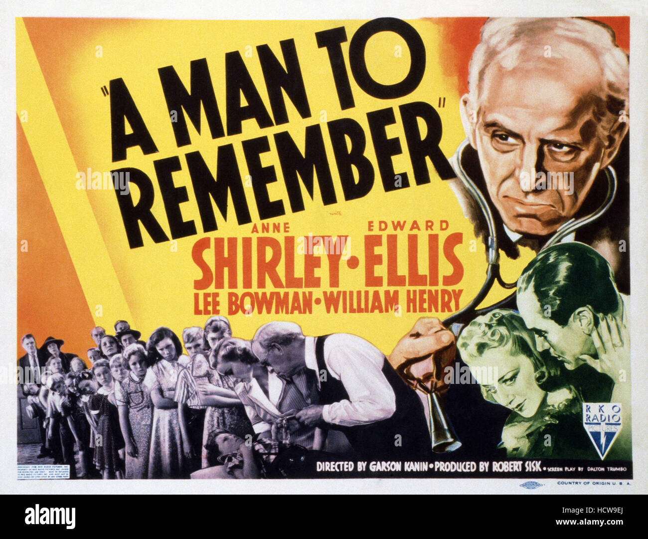 A MAN TO REMEMBER, top right: Edward Ellis; bottom right: Anne Shirley ...