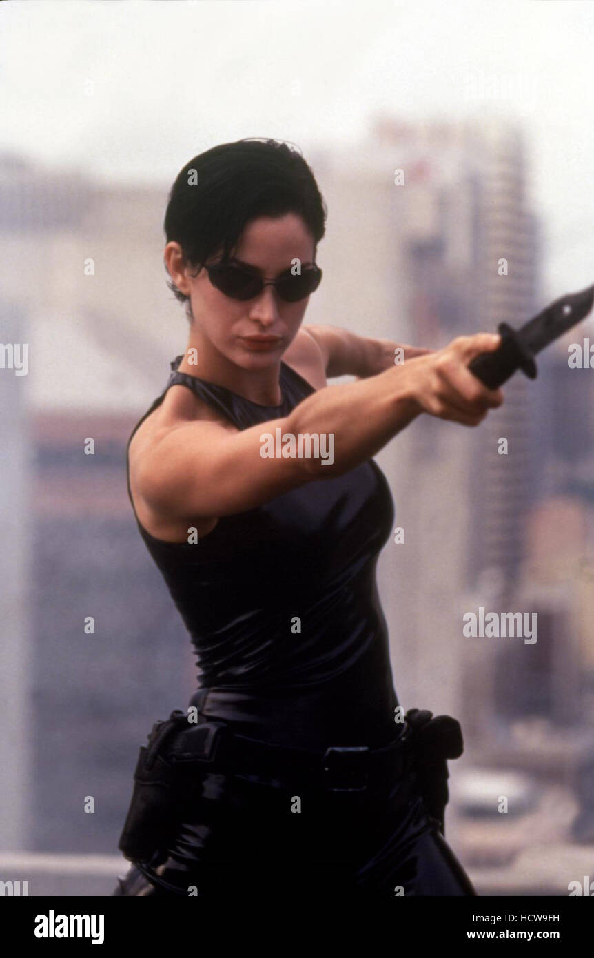 THE MATRIX, Carrie-Anne Moss, 1999. ©Warner Bros./Courtesy Everett ...