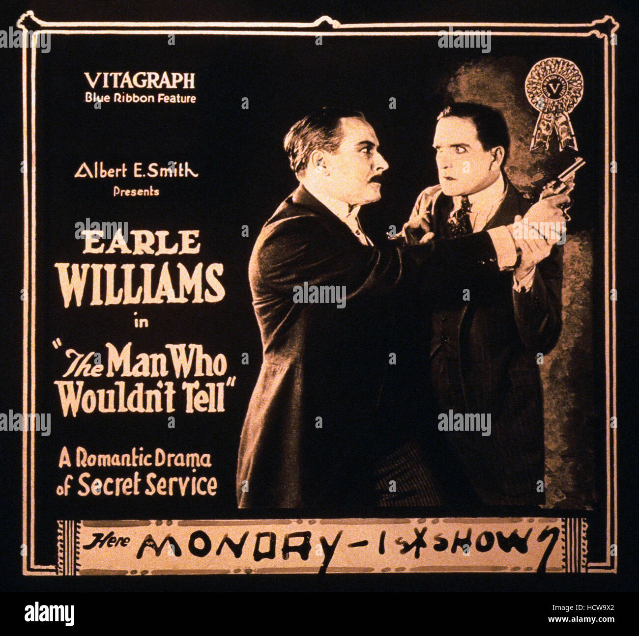 THE MAN WHO WOULDN'T TELL, Earle Williams (right), 1918 Stock Photo - Alamy