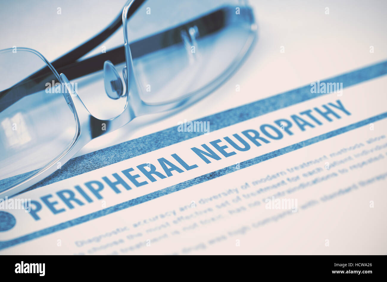 Peripheral Neuropathy. Medicine. 3D Illustration Stock Photo - Alamy
