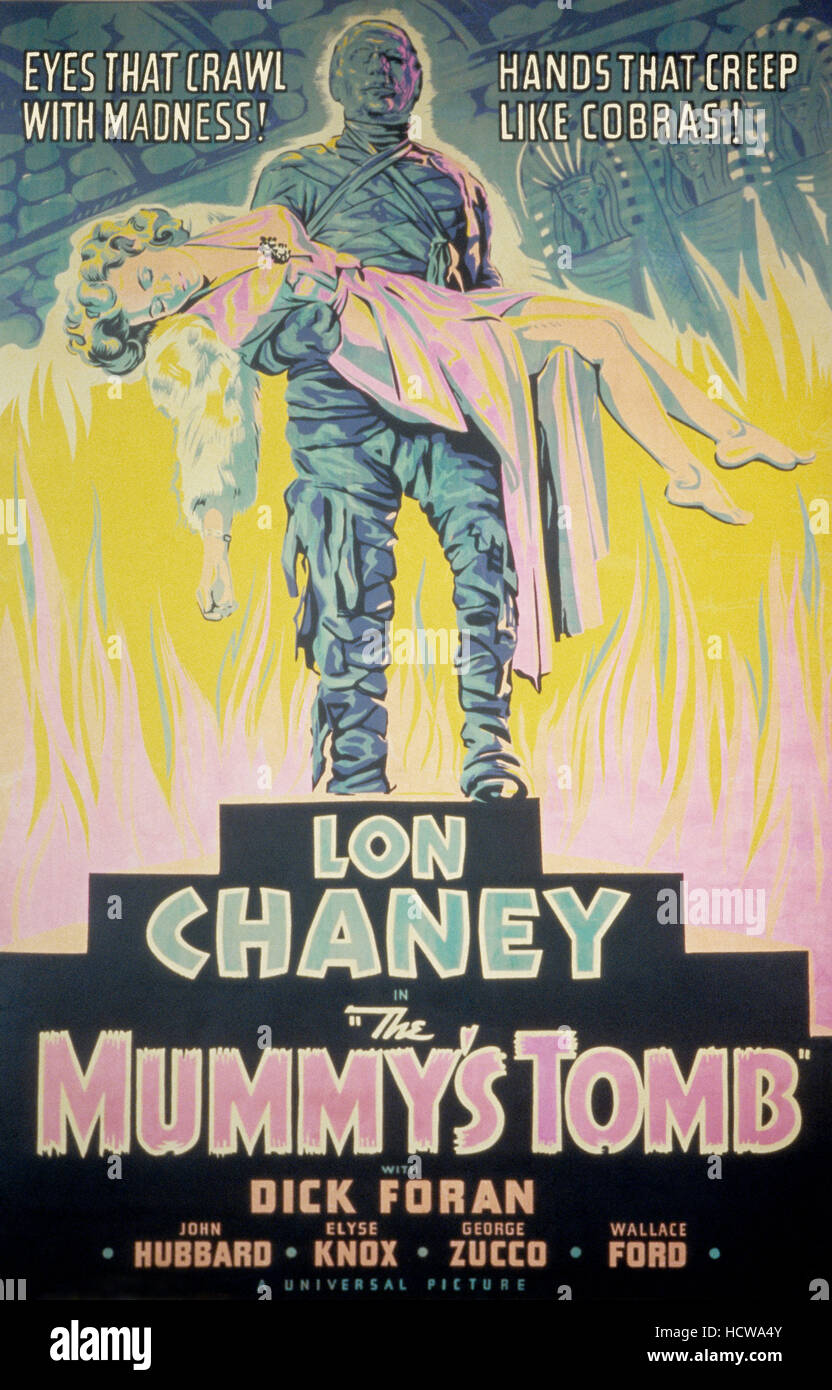 THE MUMMY'S TOMB, Lon Chaney, Jr., Elyse Knox, 1942 Stock Photo - Alamy
