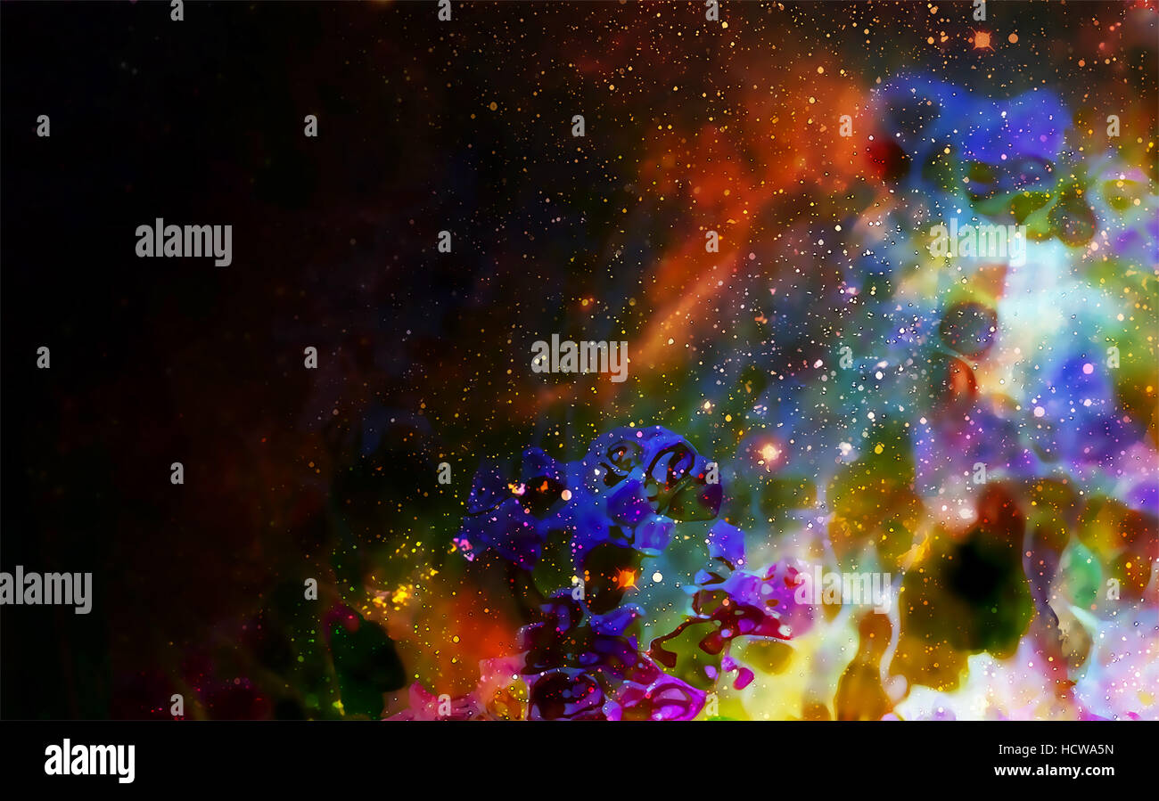 Cosmic space and stars, color cosmic abstract background Stock Photo ...