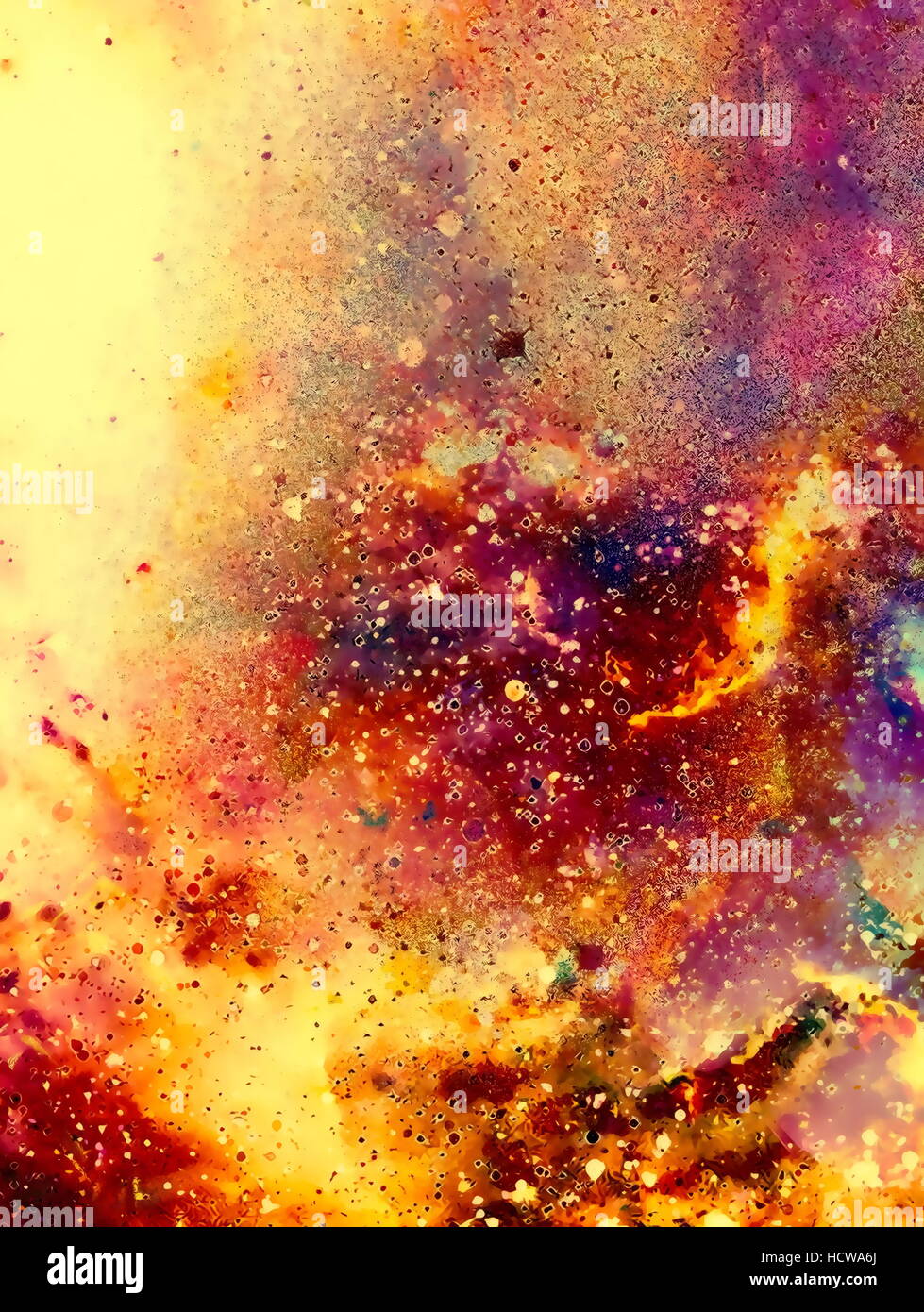 Cosmic space and stars, color cosmic abstract background. Fire effect ...