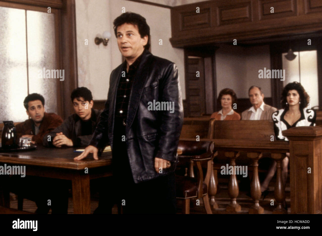 MY COUSIN VINNY, Mitchell Whitfield (far left), Ralph Macchio (second ...