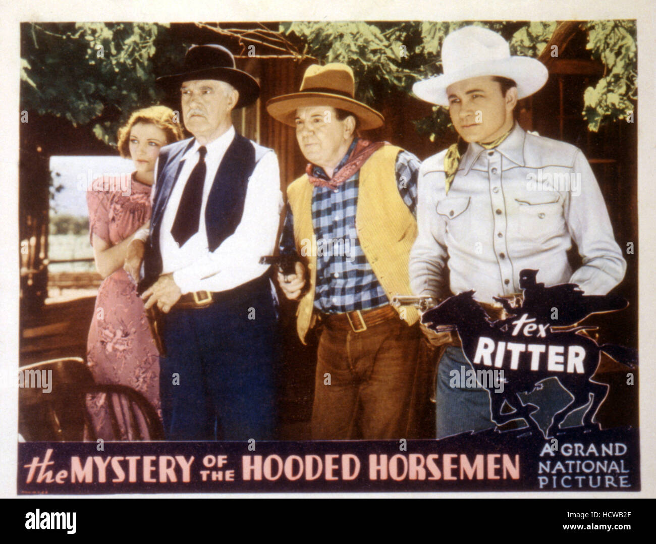 MYSTERY OF THE HOODED HORSEMEN, Iris Meredith, Tex Ritter, 1937 Stock ...