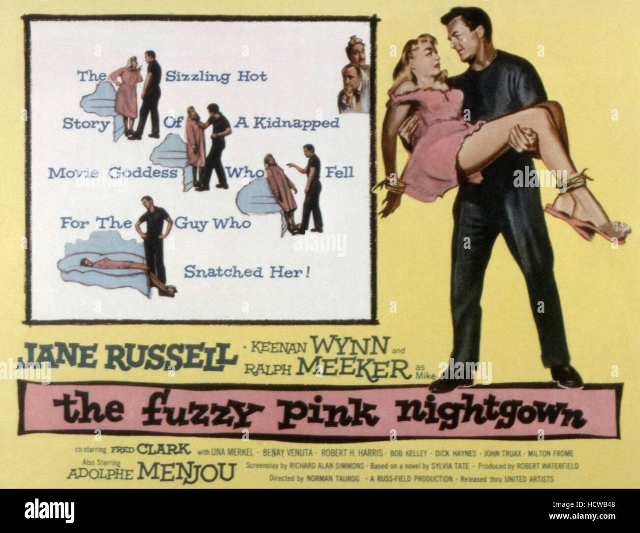 THE FUZZY PINK NIGHTGOWN, Jane Russell, Ralph Meeker, 1957 Stock Photo ...