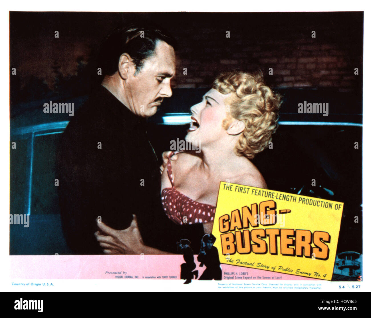 GANG BUSTERS, Rusty Wescoatt, Joyce Jameson, 1954 Stock Photo - Alamy