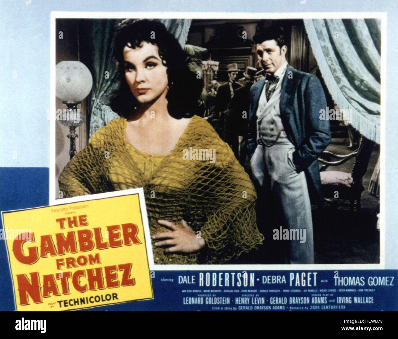 THE GAMBLER FROM NATCHEZ, Debra Paget, Dale Robertson, 1954, (c) 20th Century Fox, TM ...