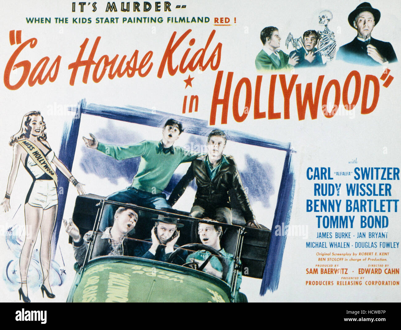 GAS HOUSE KIDS IN HOLLYWOOD, clockwise from bottom right, Benny ...