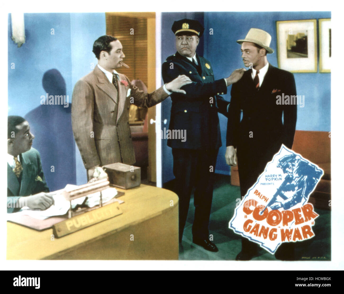 GANG WAR (aka, CRIME STREET), Ralph Cooper (with cigar), 1940 Stock ...