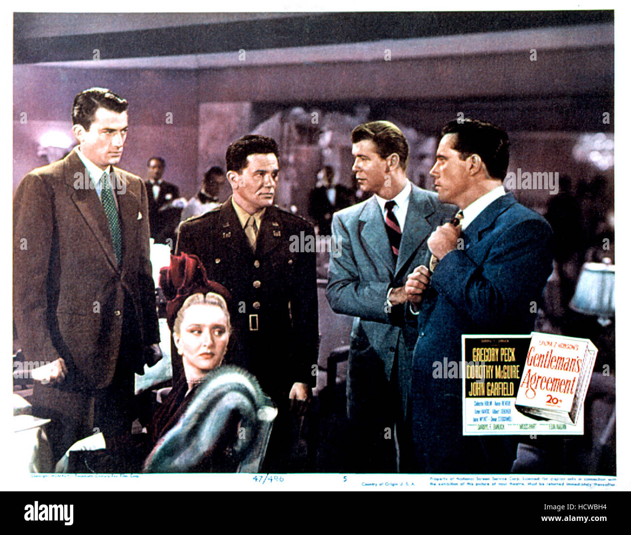 GENTLEMAN'S AGREEMENT, Gregory Peck, Celeste Holm, John Garfield, Gene ...