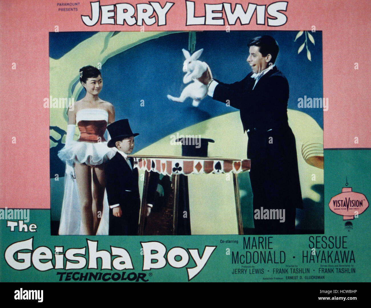 THE GEISHA BOY, from left: Nobu McCarthy, Robert Hirano, Jerry Lewis ...