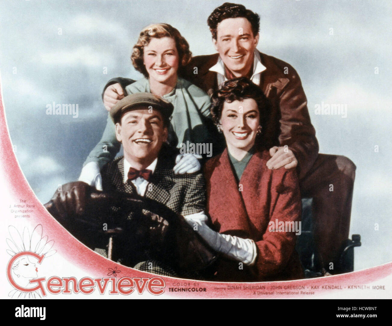 GENEVIEVE, Kenneth More, Kay Kendall (front), Dinah Sheridan, John ...