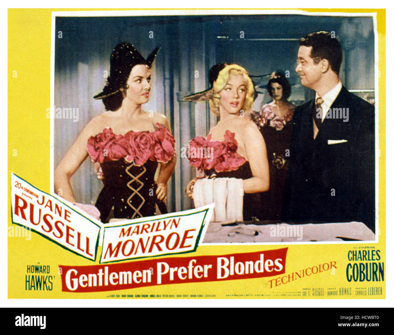 GENTLEMEN PREFER BLONDES, Jane Russell, Marilyn Monroe, Tommy Noonan ...