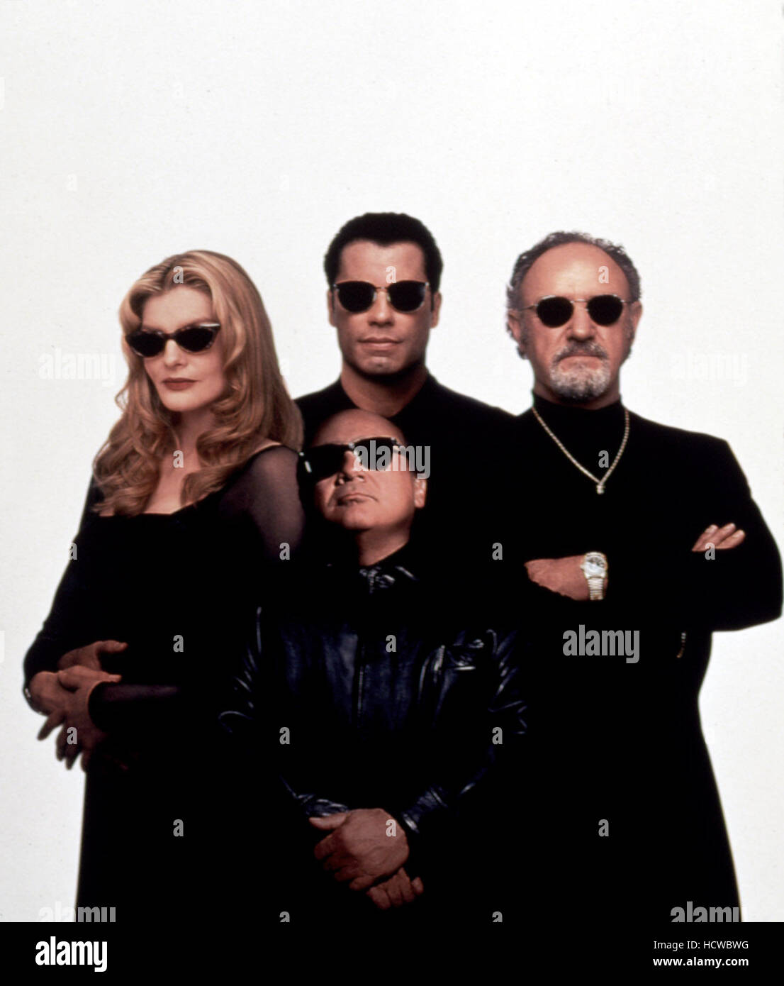 GET SHORTY, Rene Russo, Danny De Vito, John Travolta, Gene Hackman ...