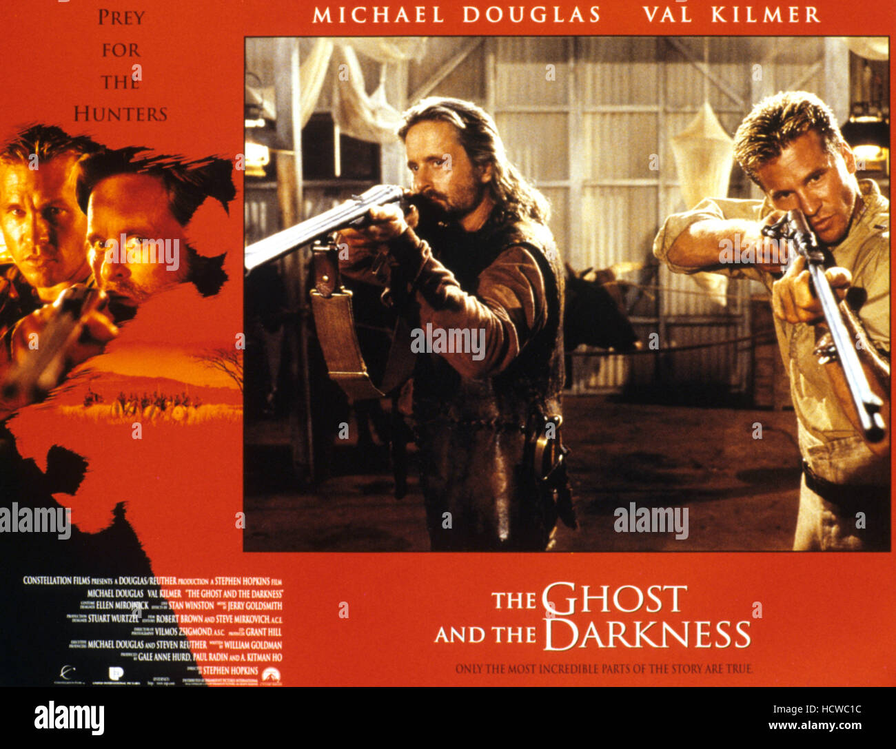 THE GHOST AND THE DARKNESS, Michael Douglas, Val Kilmer, 1996 Stock ...