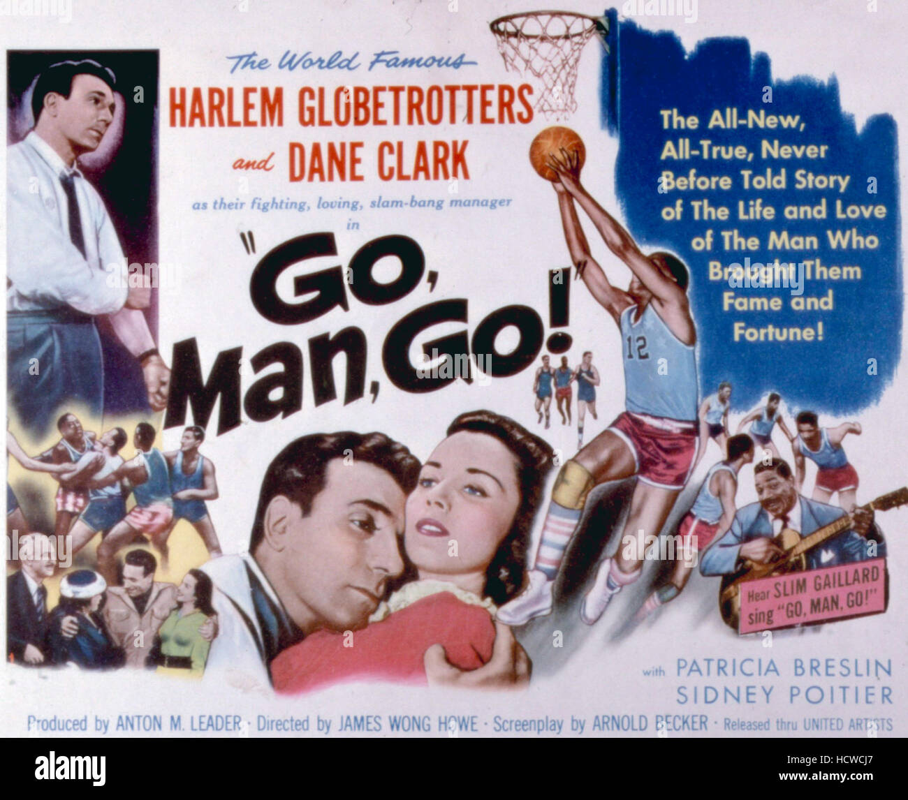 GO, MAN, GO!, Dane Clark, Patricia Breslin, 1954 Stock Photo - Alamy