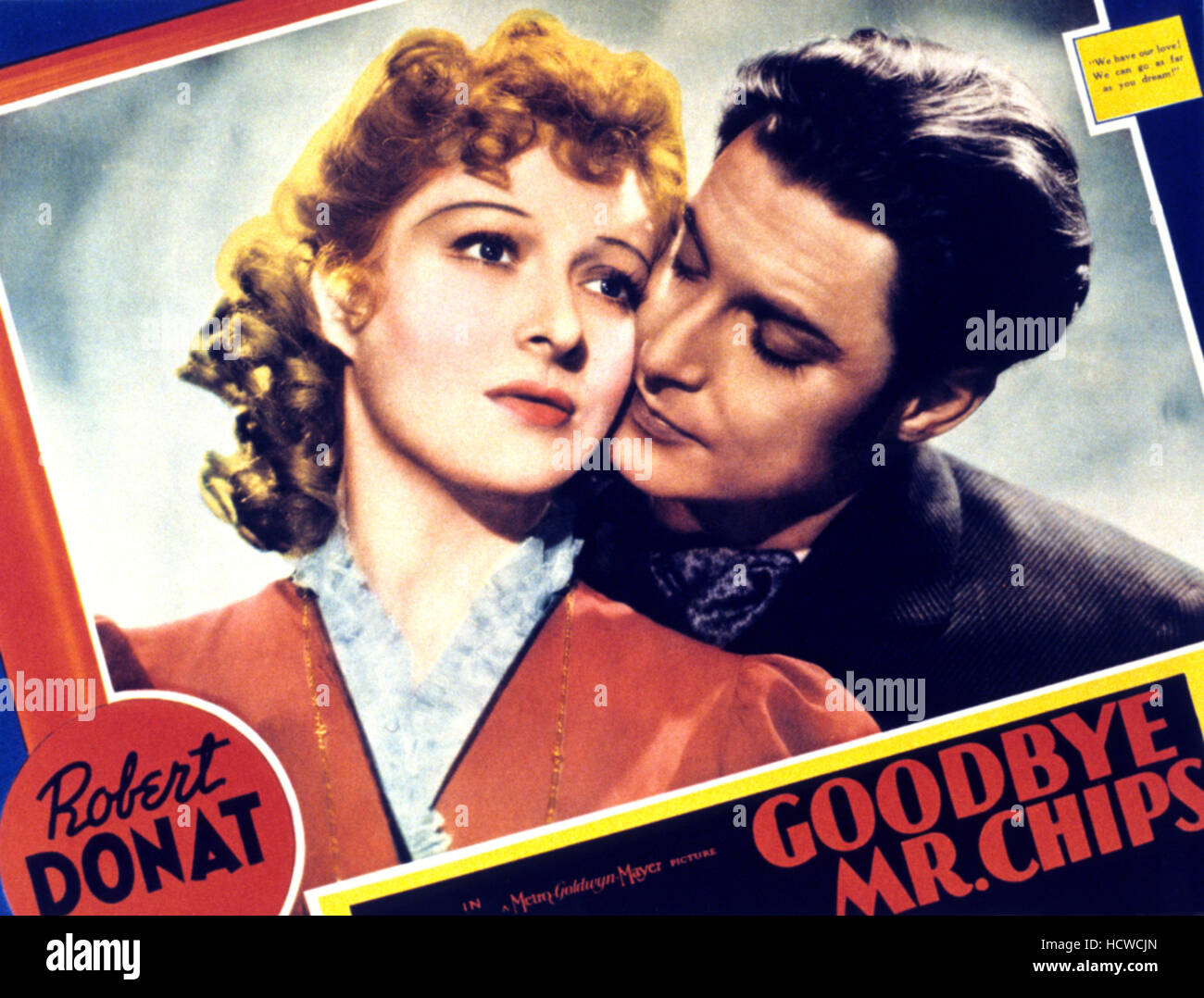 GOODBYE, MR. CHIPS, Greer Garson, Robert Donat, 1939 Stock Photo - Alamy