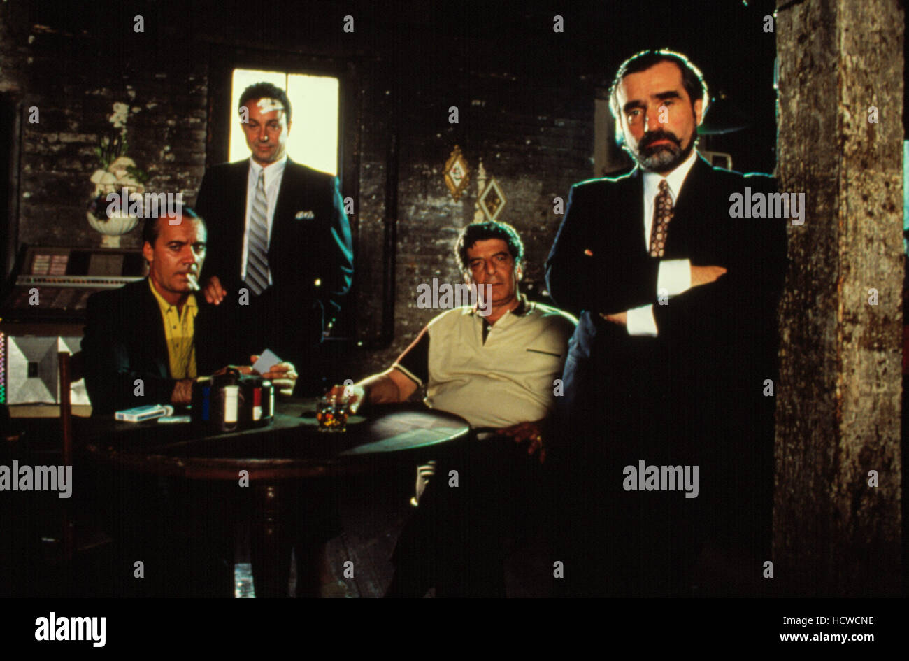 Director Martin Scorsese (right) on the set of GOODFELLAS, 1990 Stock ...