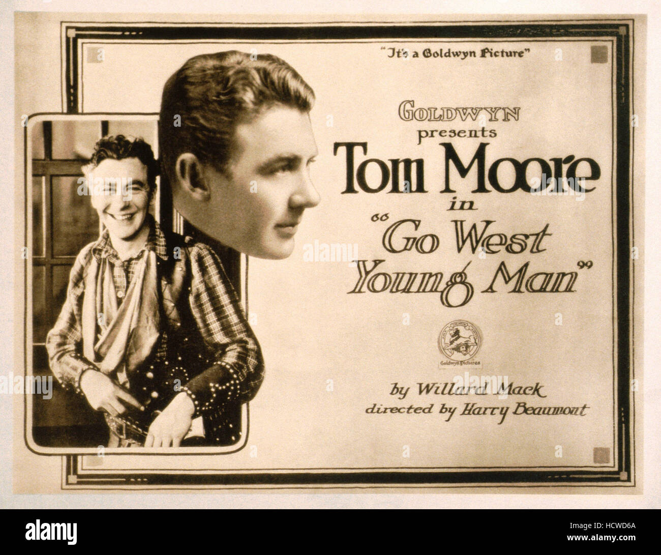 GO WEST, YOUNG MAN, Tom Moore, 1918 Stock Photo - Alamy