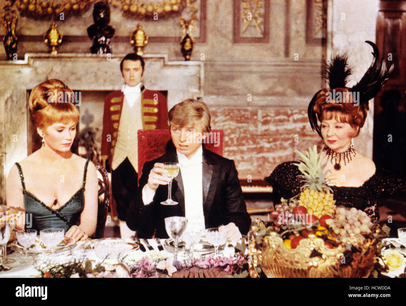 HALF A SIXPENCE, from left: Penelope Horner, Tommy Steele, Pamela Brown ...