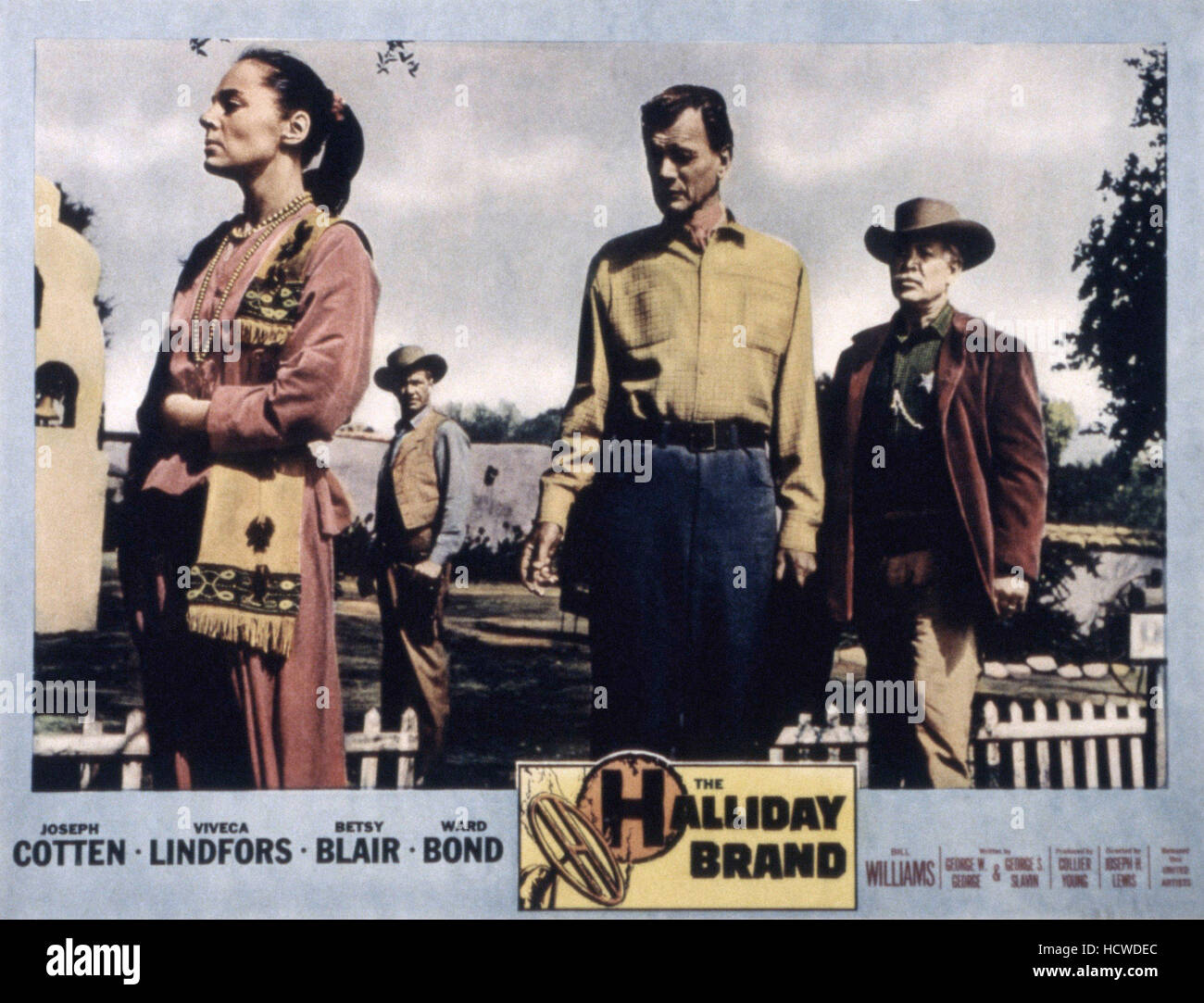 THE HALLIDAY BRAND, Viveca Lindfors, Joseph Cotten, Ward Bond, 1957 ...