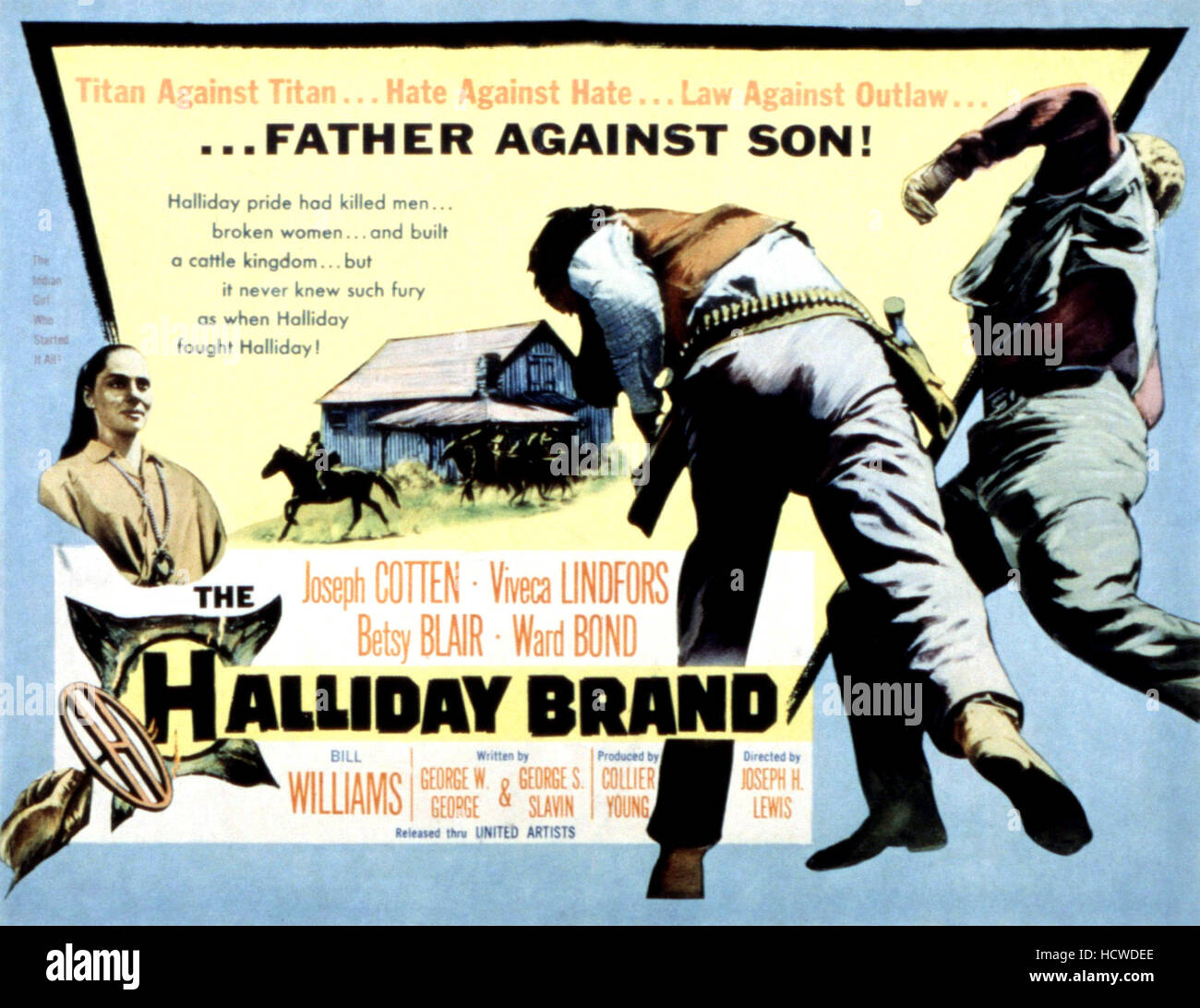 THE HALLIDAY BRAND, Viveca Lindfors, 1957 Stock Photo - Alamy