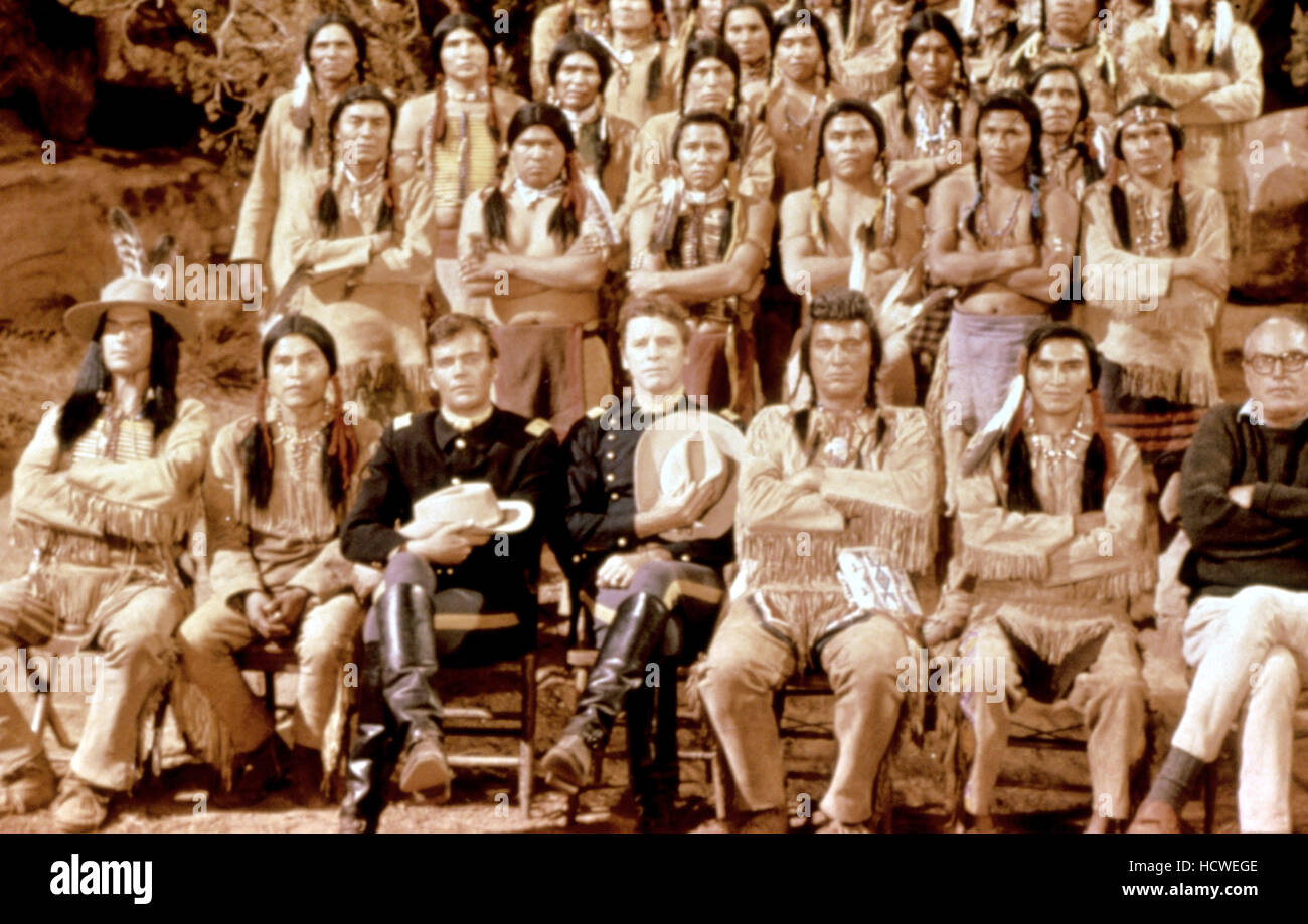 THE HALLELUJAH TRAIL, (l-r): Jim Hutton, Burt Lancaster, (front center ...