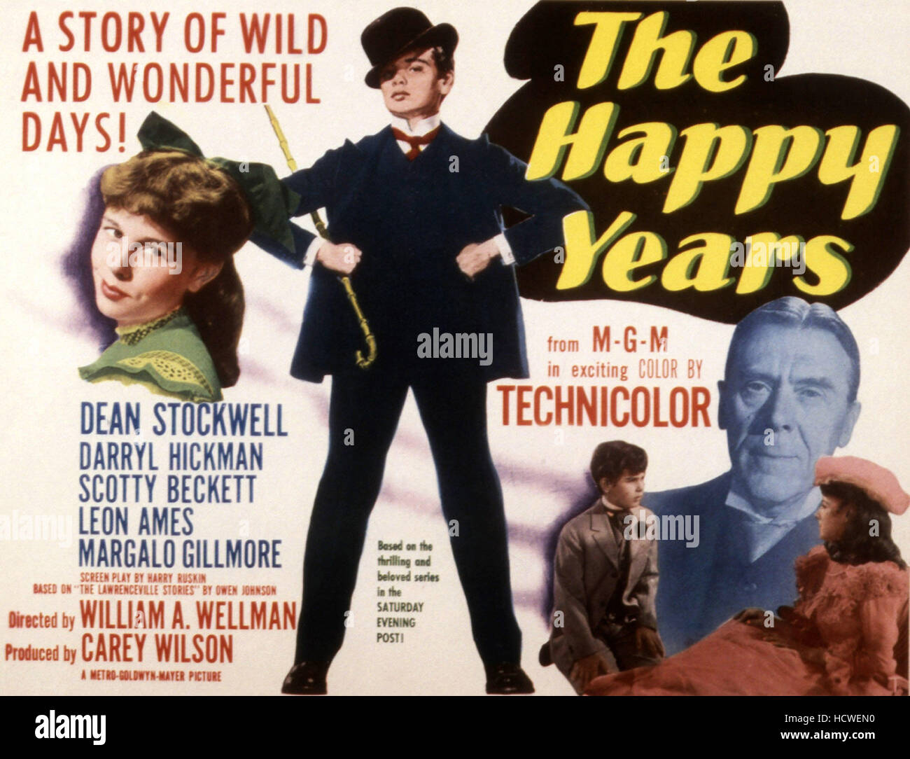 THE HAPPY YEARS, Dean Stockwell (center), Leo G. Carroll (right), 1950 ...