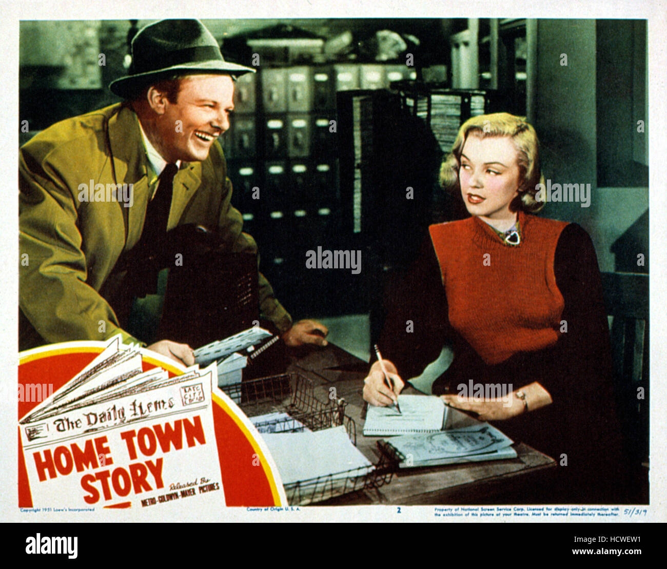 HOMETOWN STORY, Alan Hale Jr., Marilyn Monroe, 1951 Stock Photo - Alamy