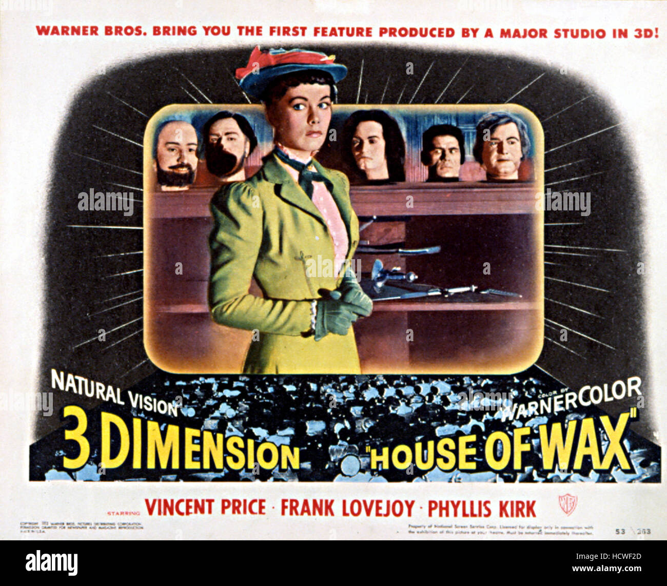 HOUSE OF WAX, Phyllis Kirk, 3D promotion, 1953 Stock Photo - Alamy
