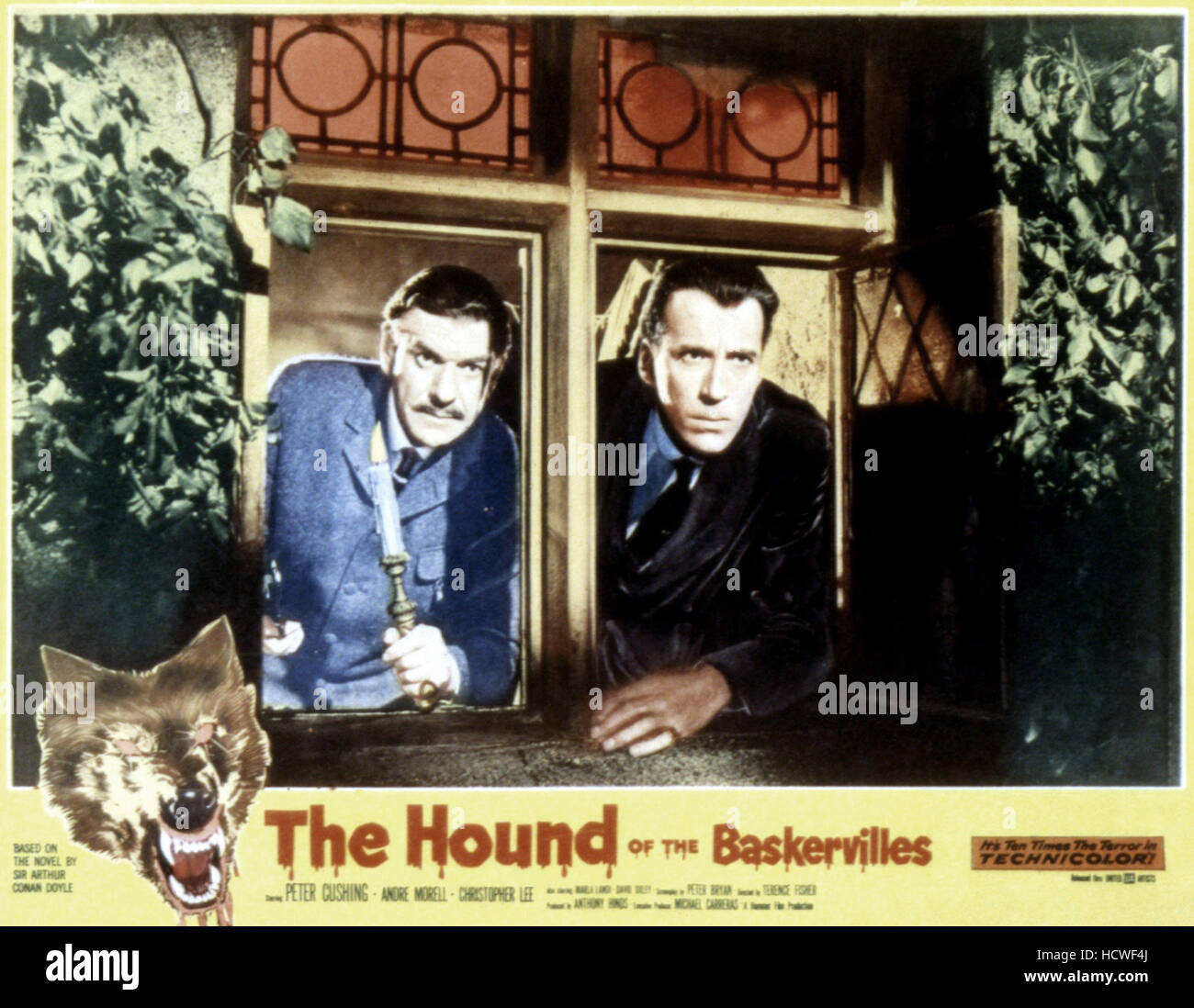 THE HOUND OF THE BASKERVILLES, Andre Morell, Christopher Lee, 1959 Stock Photo - Alamy