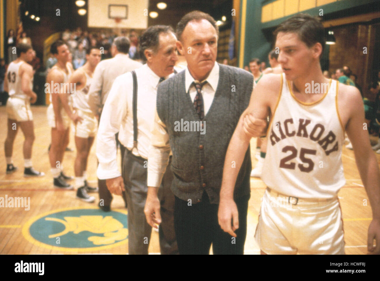 HOOSIERS, Sheb Wooley Gene Hackman, Steve Hollar, 1986. (c) Orion ...