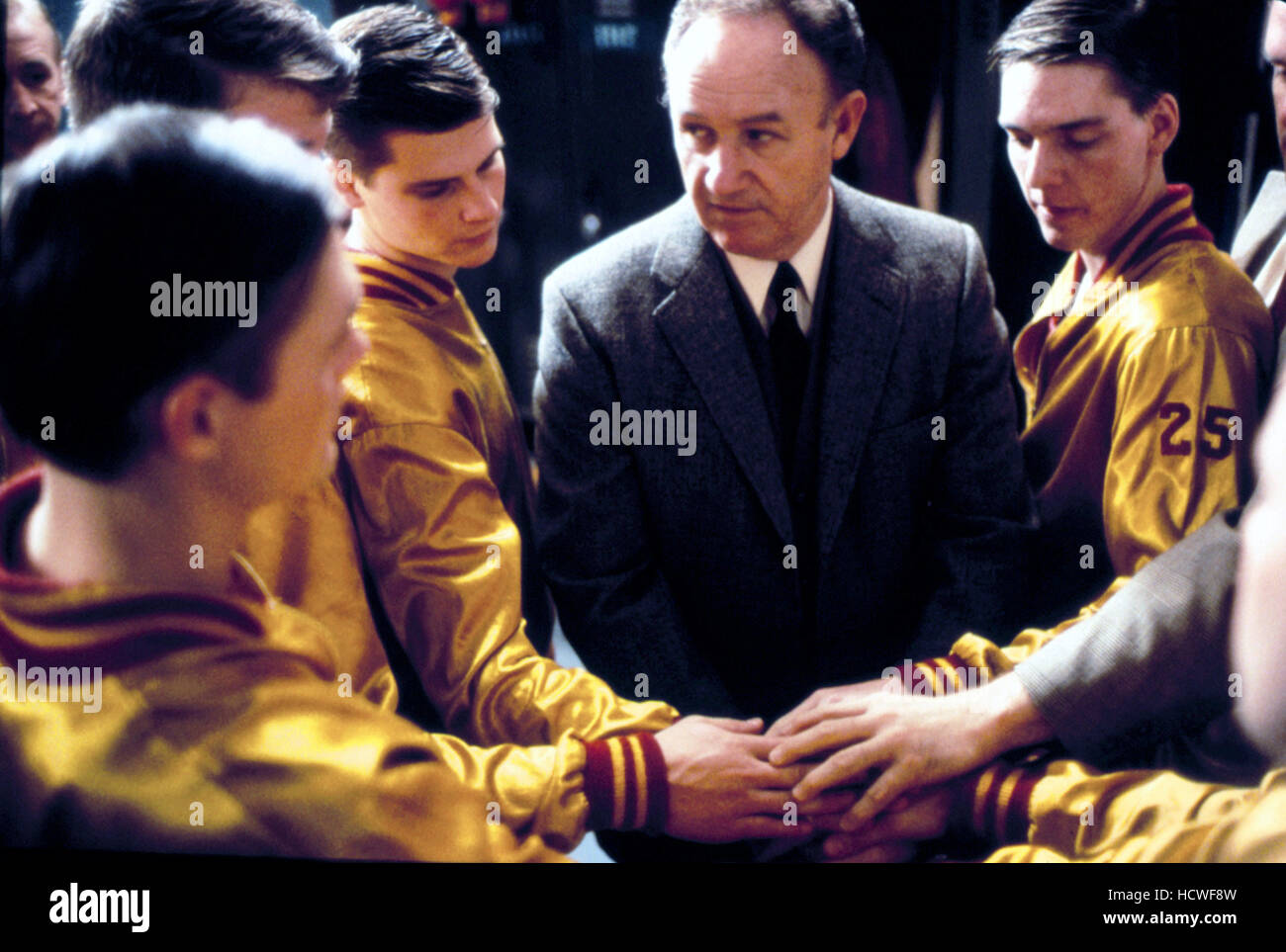 HOOSIERS, Kent Poole, Gene Hackman, Steve Hollar, 1986. (c) Orion ...
