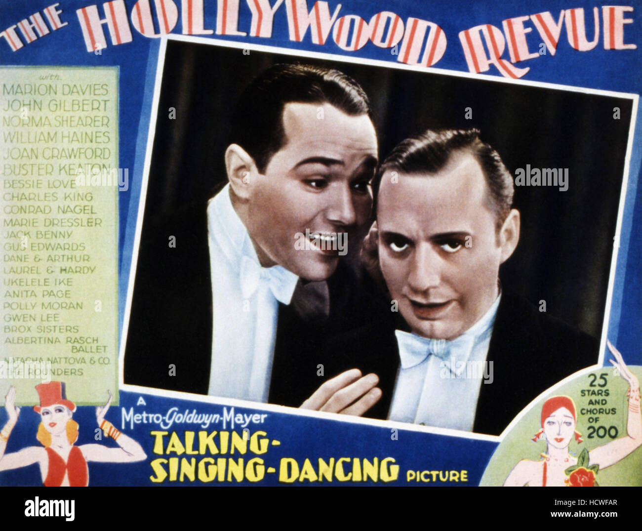 HOLLYWOOD REVUE OF 1929, William Haines, Jack Benny, 1929 Stock Photo ...