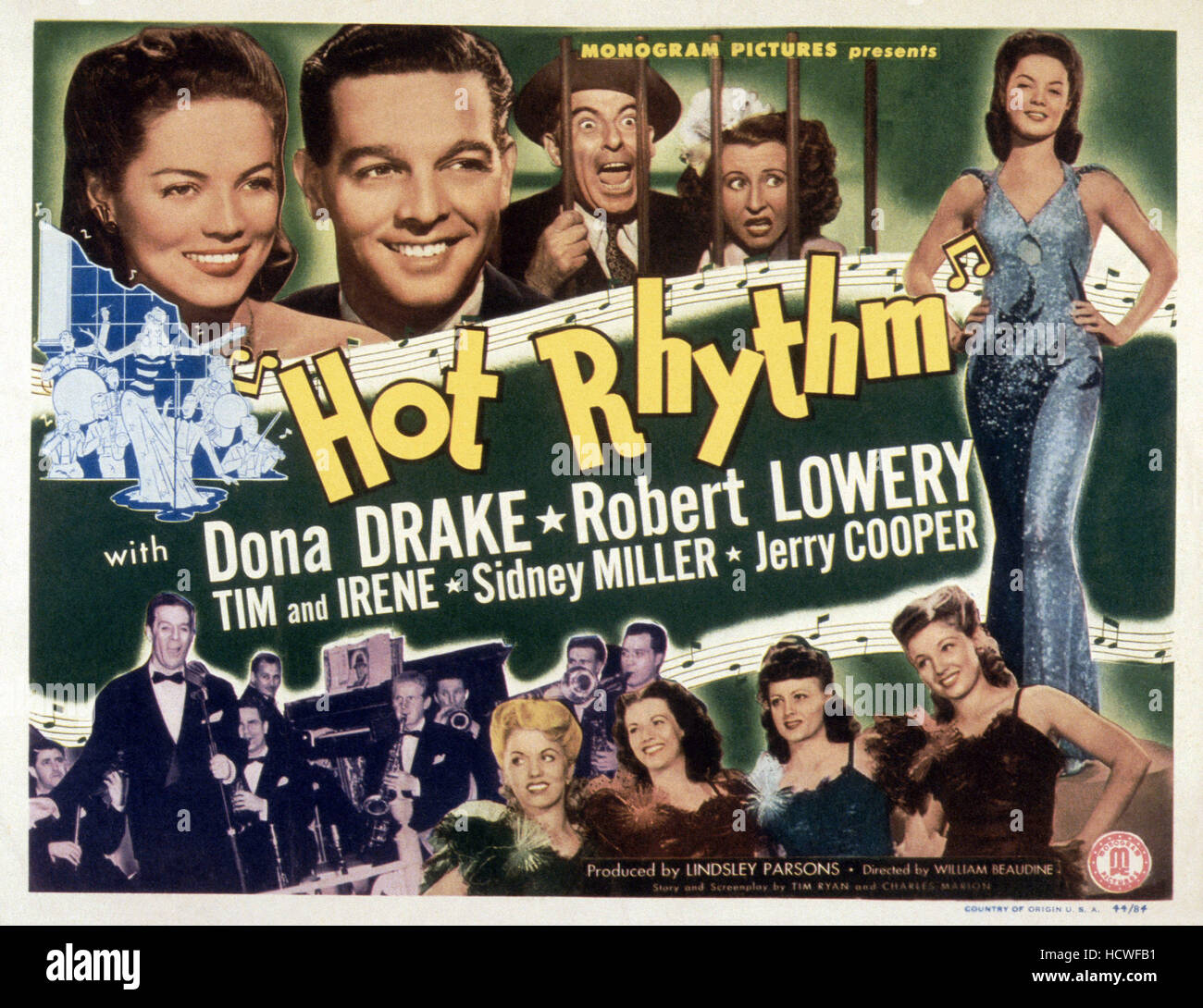 HOT RHYTHM, top from left: Dona Drake, Robert Lowery, Tim Ryan, Irene ...