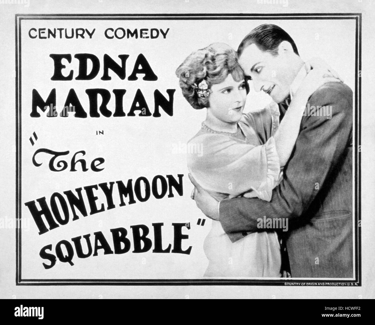 A HONEYMOON SQUABBLE, Edna Marion (left), 1926 Stock Photo - Alamy