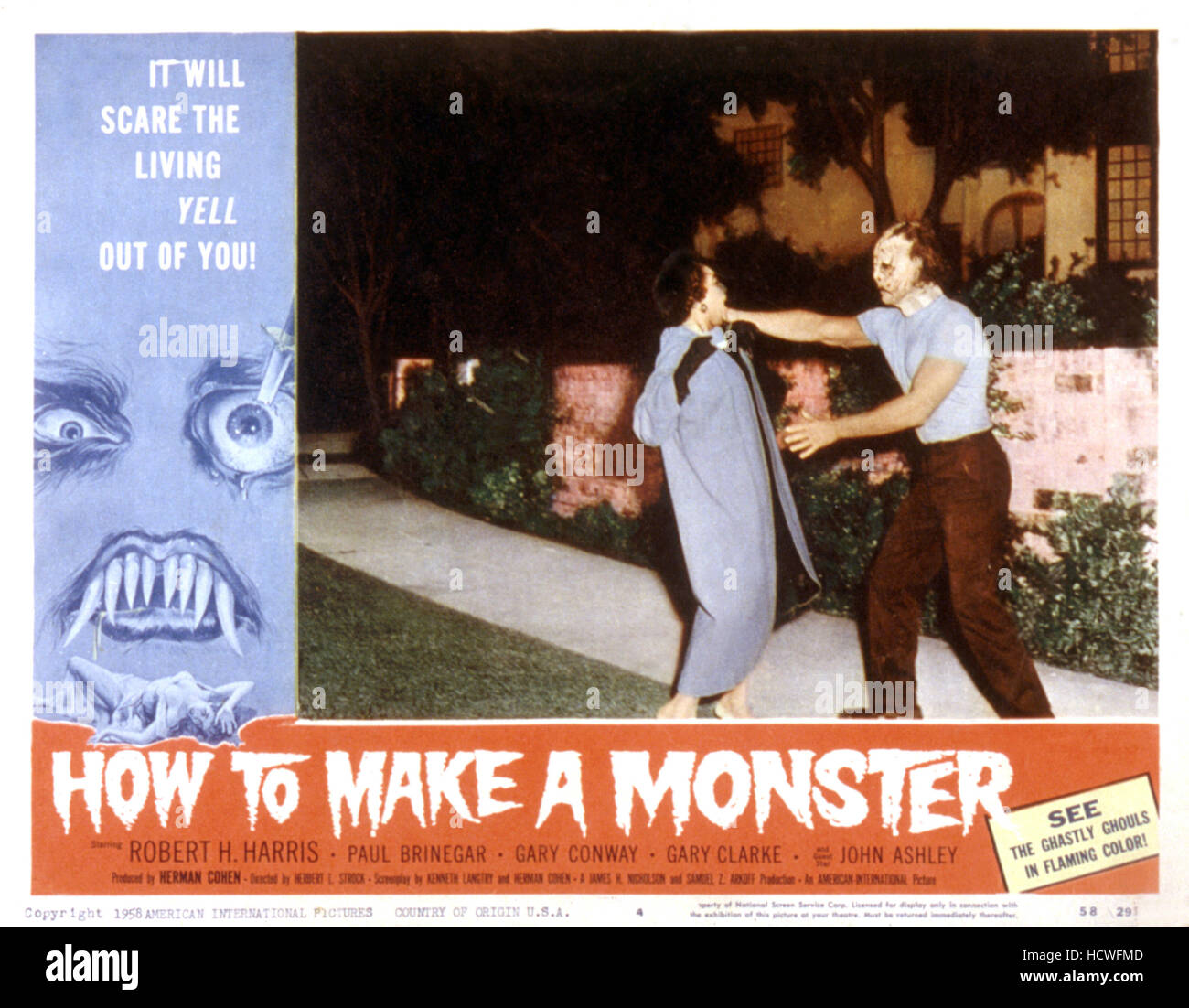 HOW TO MAKE A MONSTER, Gary Conway, 1958 Stock Photo - Alamy