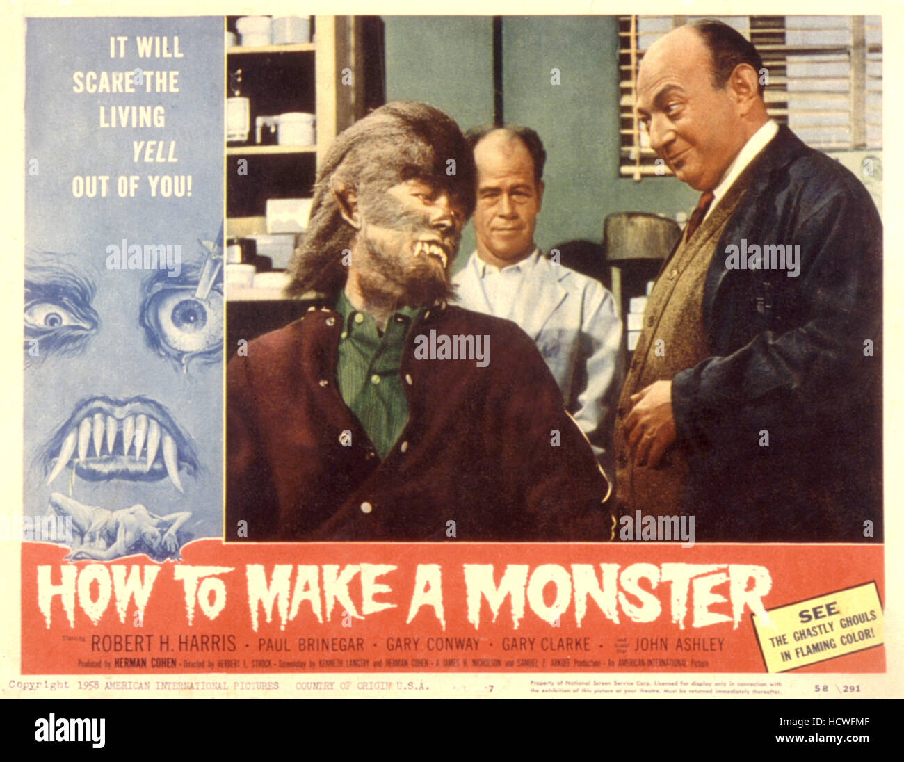 HOW TO MAKE A MONSTER, Gary Clarke, Paul Brinegar, Robert H. Harris ...