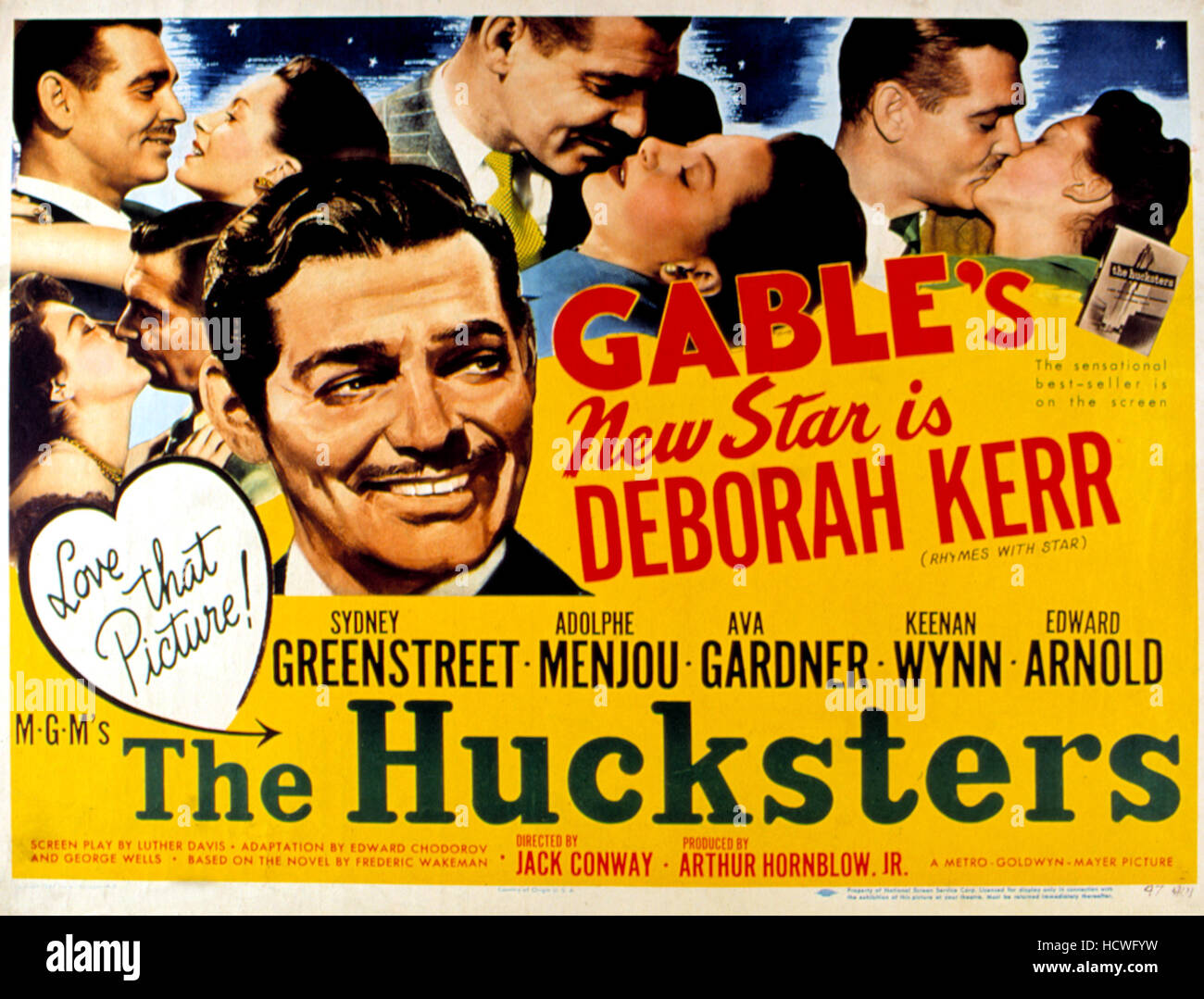 THE HUCKSTERS, Clark Gable, Deborah Kerr, 1947 Stock Photo - Alamy