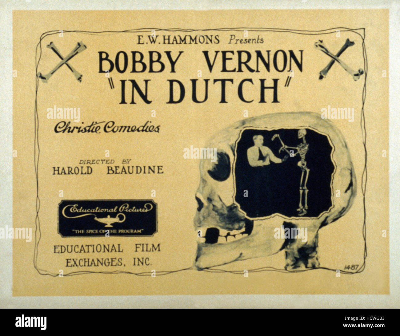 IN DUTCH, Bobby Vernon, 1922 Stock Photo - Alamy