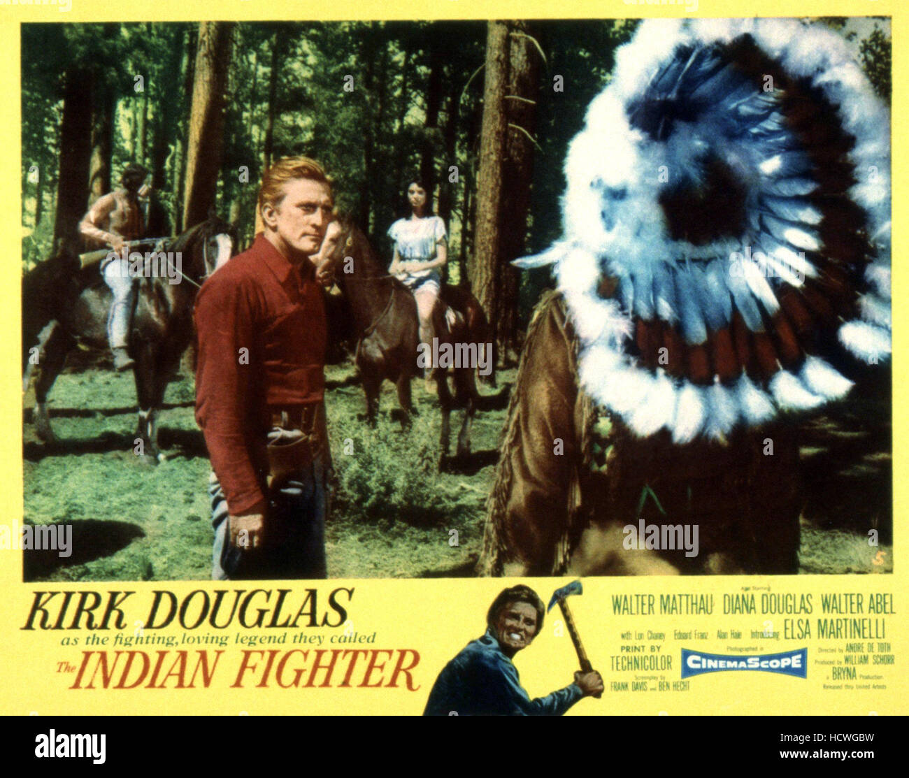 THE INDIAN FIGHTER, Kirk Douglas, 1955 Stock Photo - Alamy