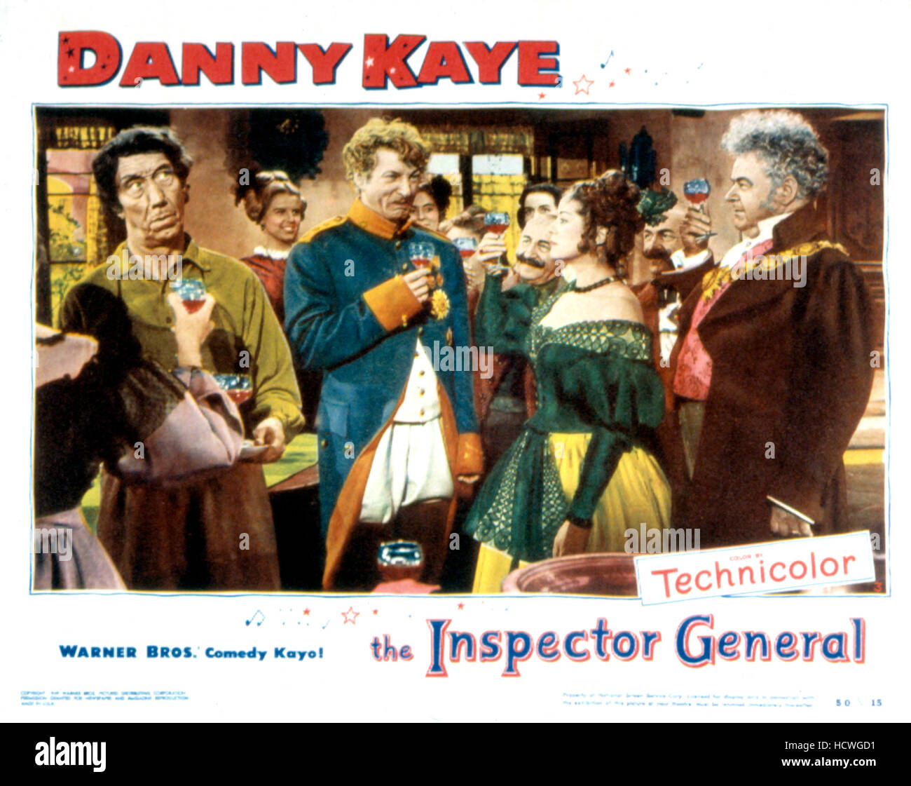 THE INSPECTOR GENERAL, Danny Kaye (second from left), Elsa Lanchester ...
